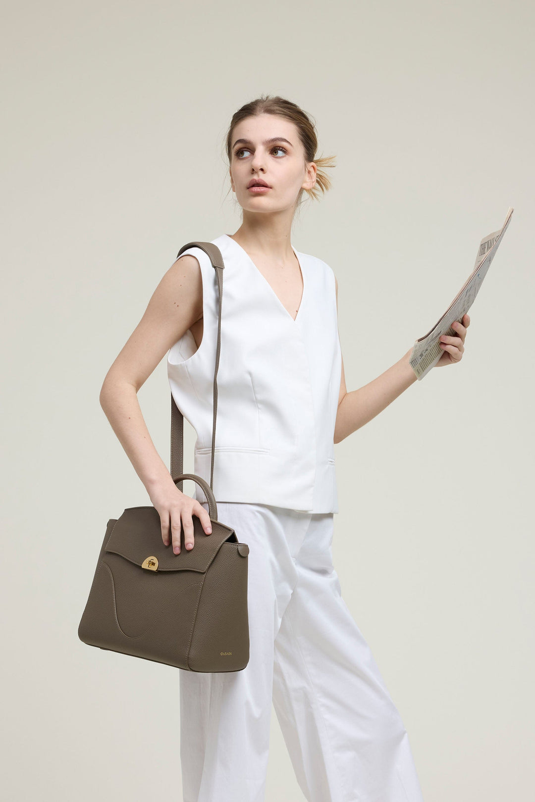 Shop Wavia Bag Plus - OLEADA: Large Leather Laptop Work Backpack for ...